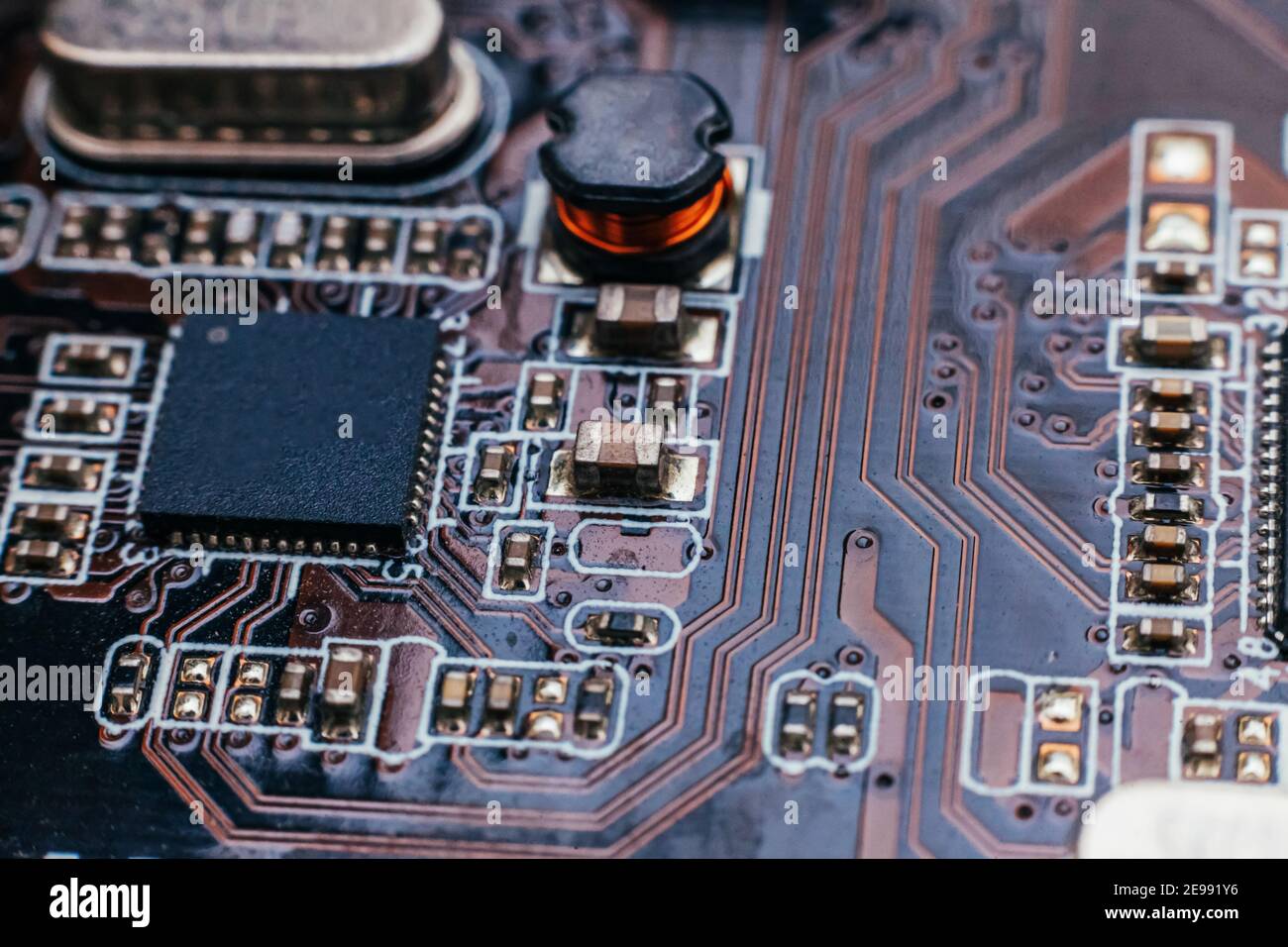Circuit board repair. Electronic hardware modern technology ...