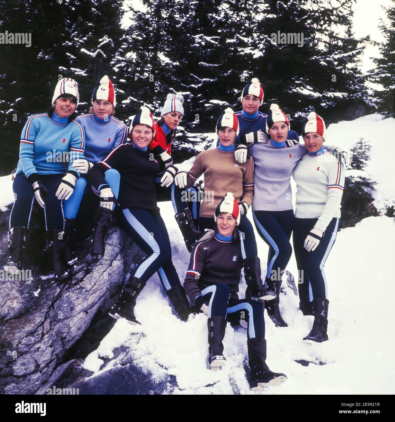 French female ski team hi-res stock photography and images - Alamy