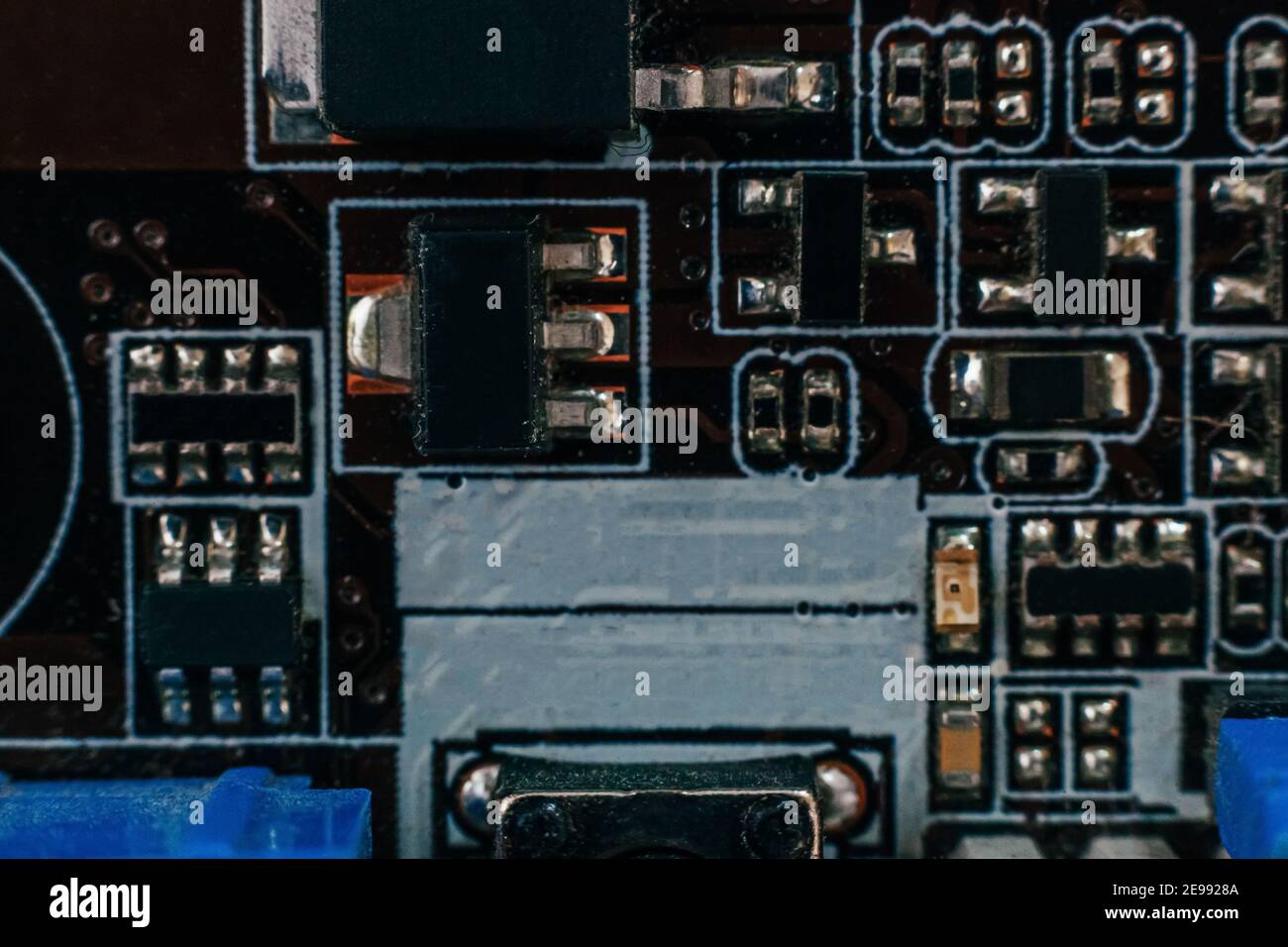 Circuit board repair. Electronic hardware modern technology ...
