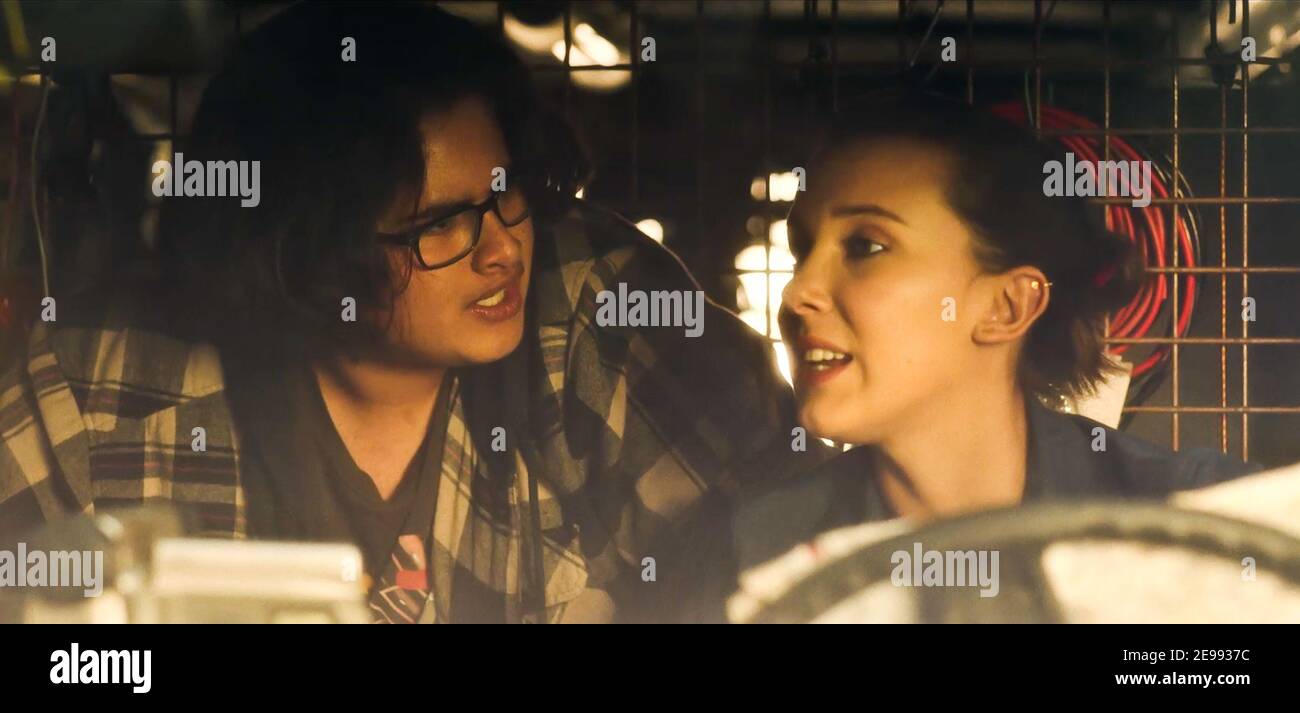 USA. Millie Bobby Brown and Julian Dennison in a scene from the (C ...