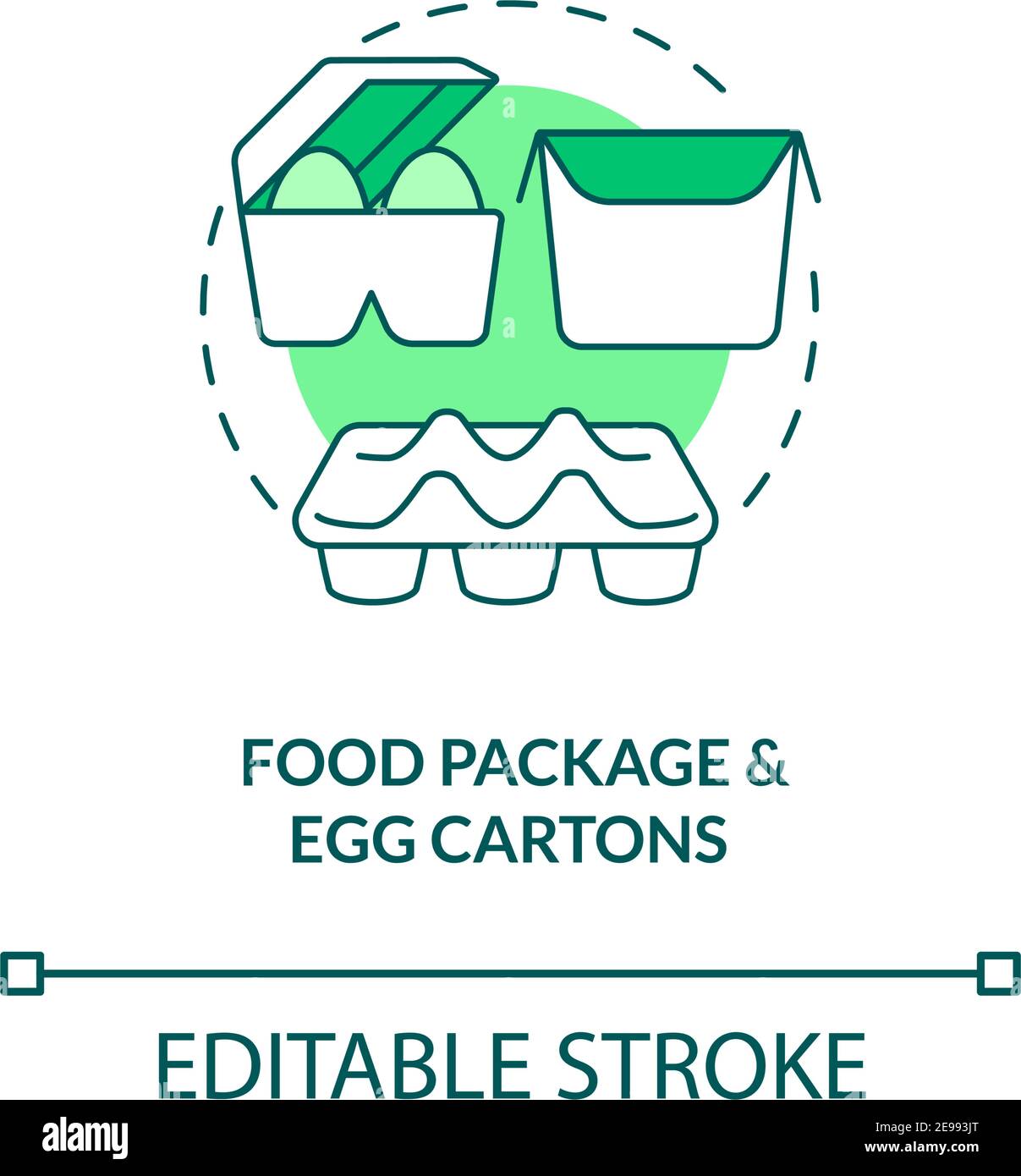 Box of egg cartons Stock Vector Images - Alamy