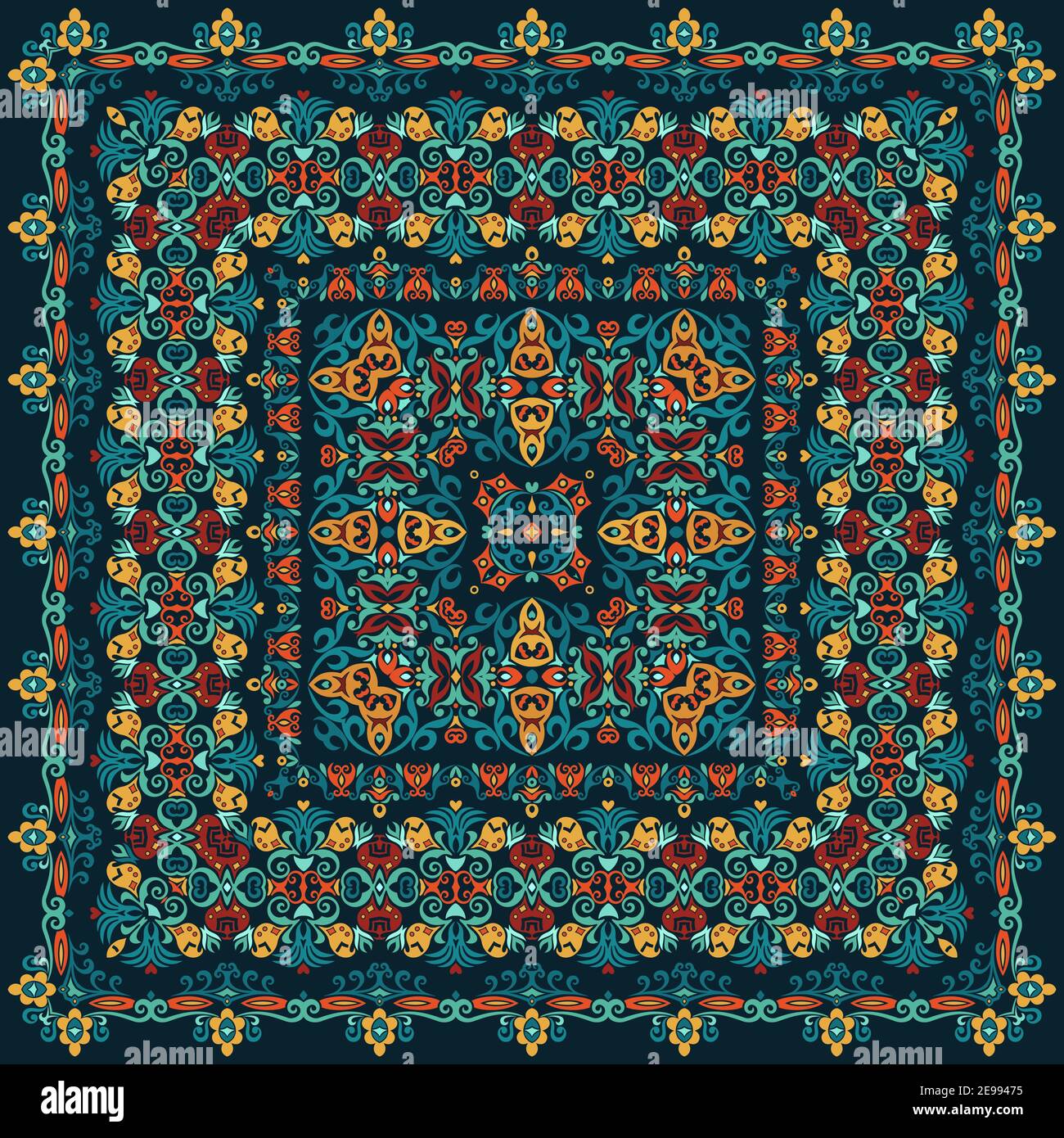 Vector abstract decorative ethnic illustration Stock Vector Image & Art ...