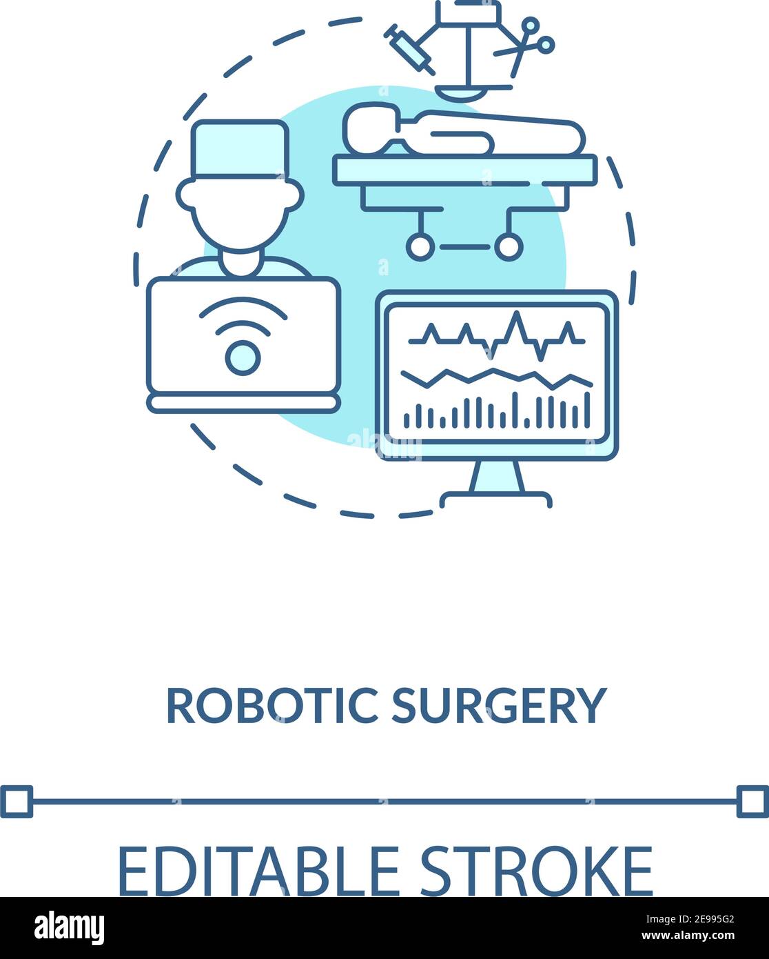 Robotic surgery concept icon Stock Vector Image & Art - Alamy