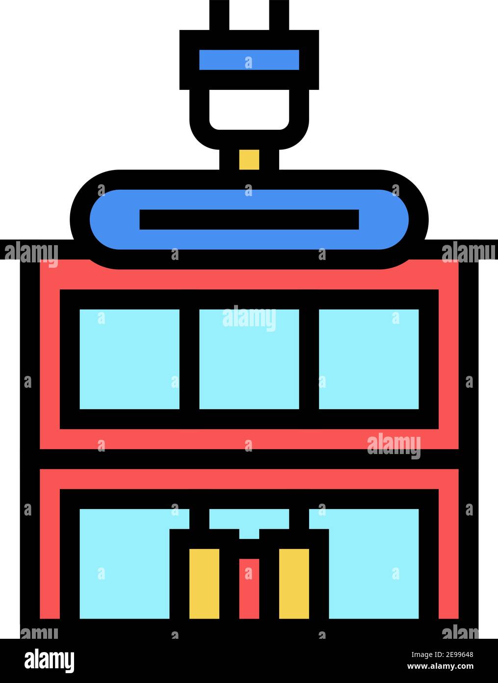 electronics store building color icon vector illustration Stock Vector ...