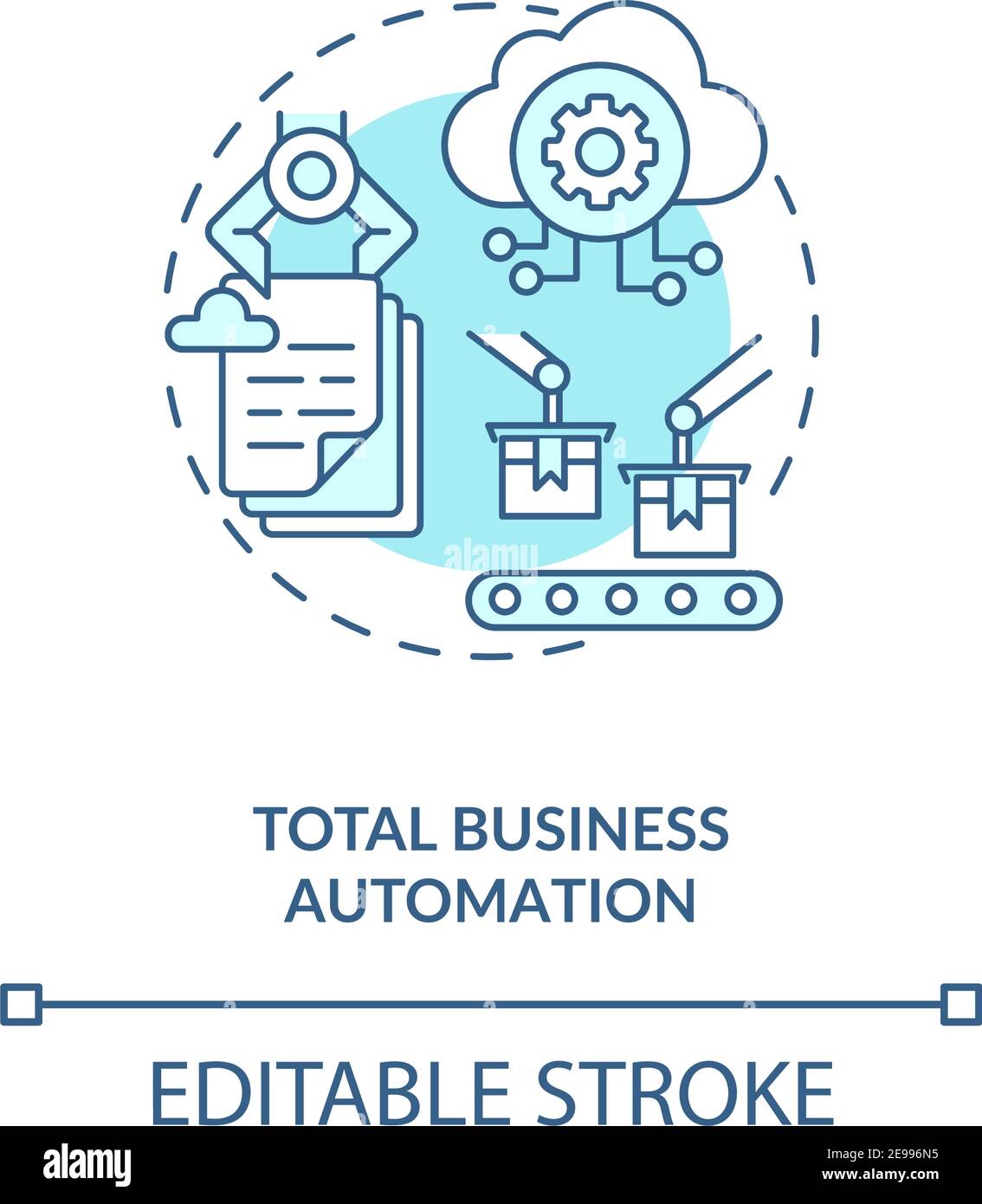 Total business automation concept icon Stock Vector Image & Art - Alamy