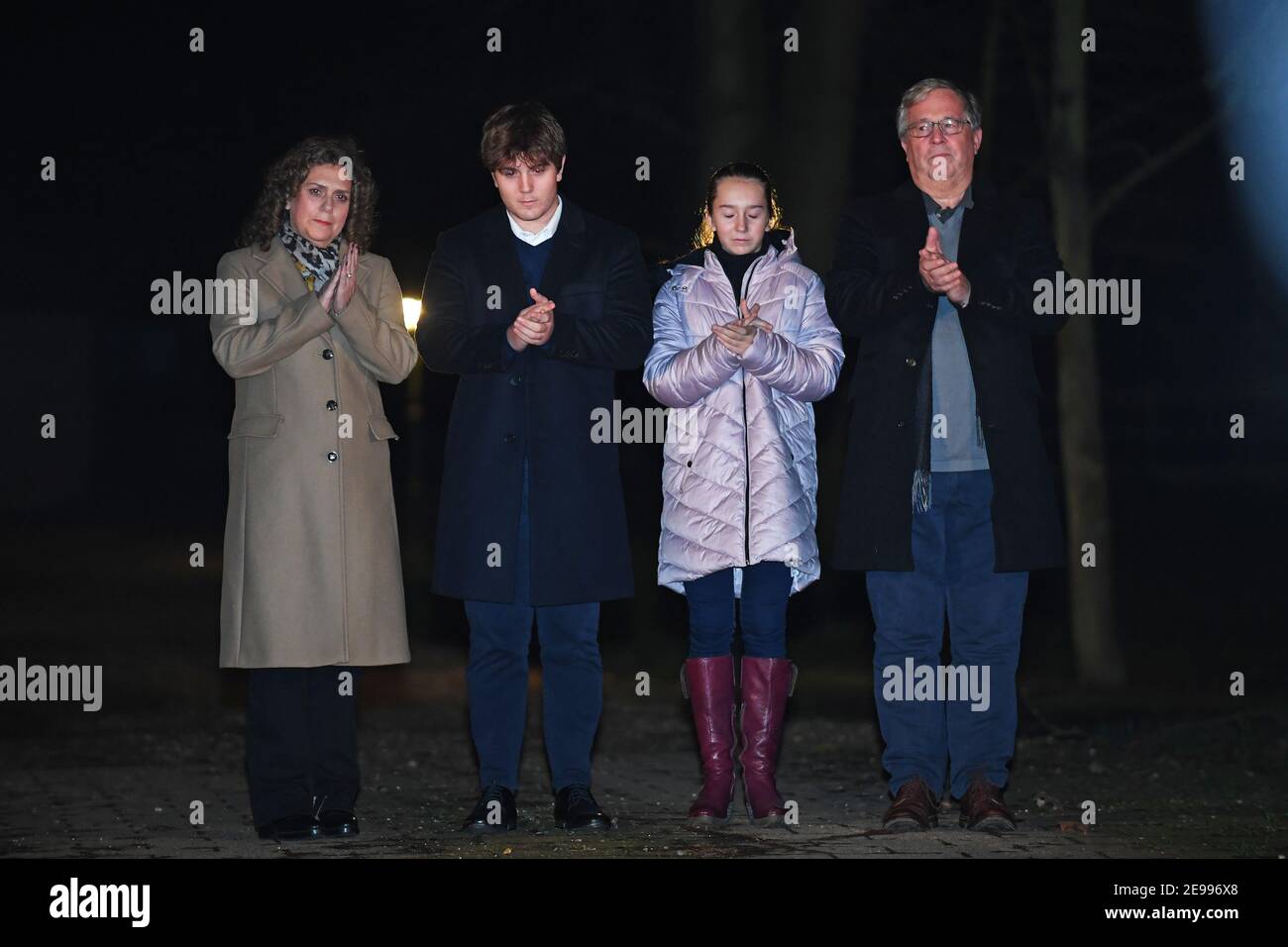 Captain Sir Tom Moore's daughter Hannah Ingram-Moore, grandson Benji ...