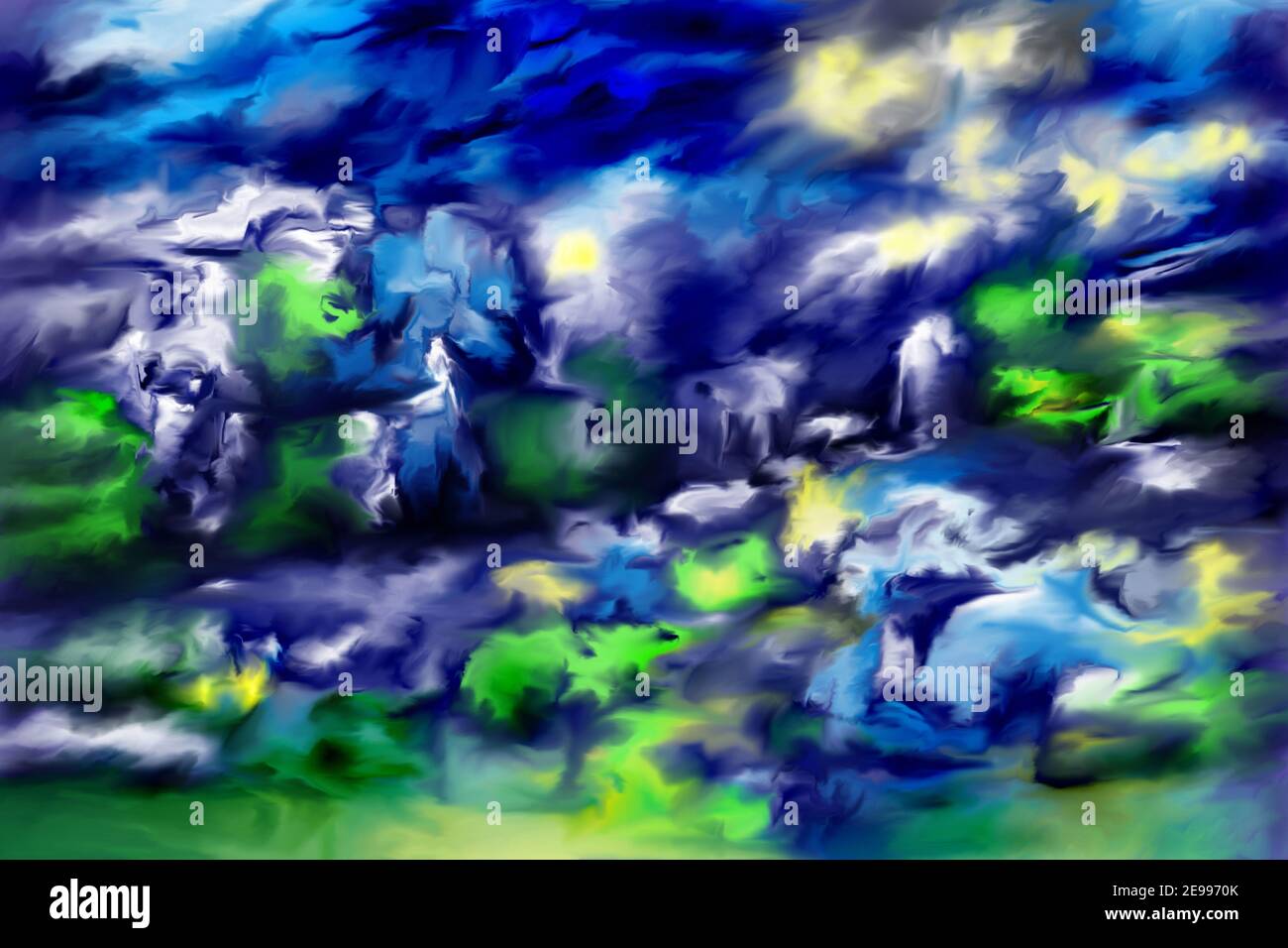 Colorful landscape painting hi-res stock photography and images - Alamy