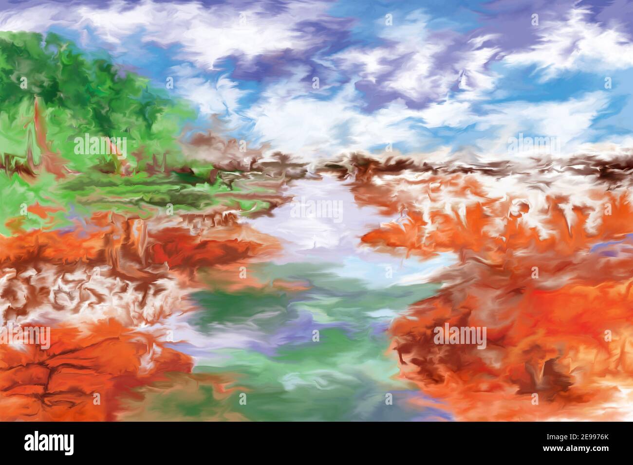 Abstract oil painting nature hi-res stock photography and images - Alamy