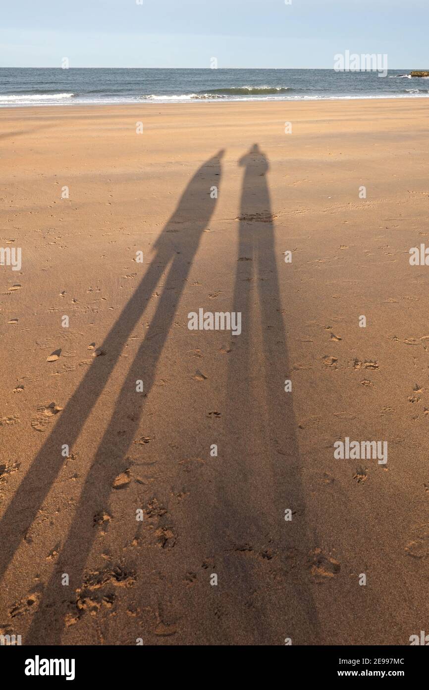 Two shadows on sand hi-res stock photography and images - Alamy