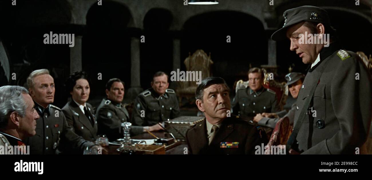 London.UK. Ferdy Mayne, Anton Diffring, Olga Lowe, William Squire ...