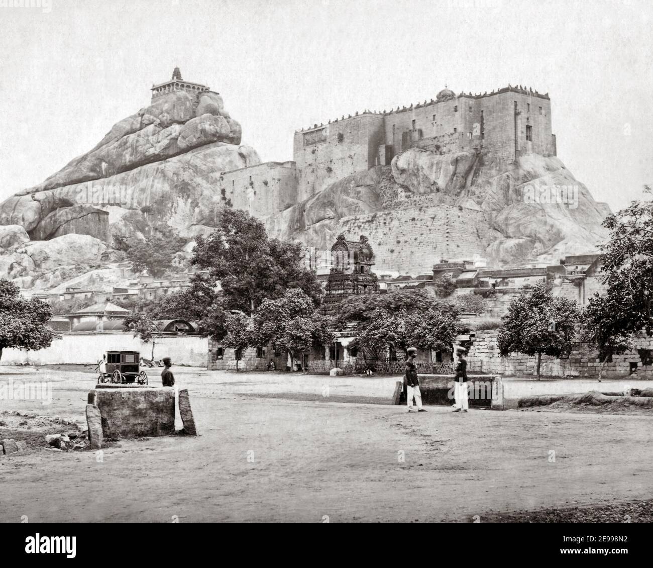 Late 19th century photograph - Tiruchirapalli, Trichy, India Stock ...