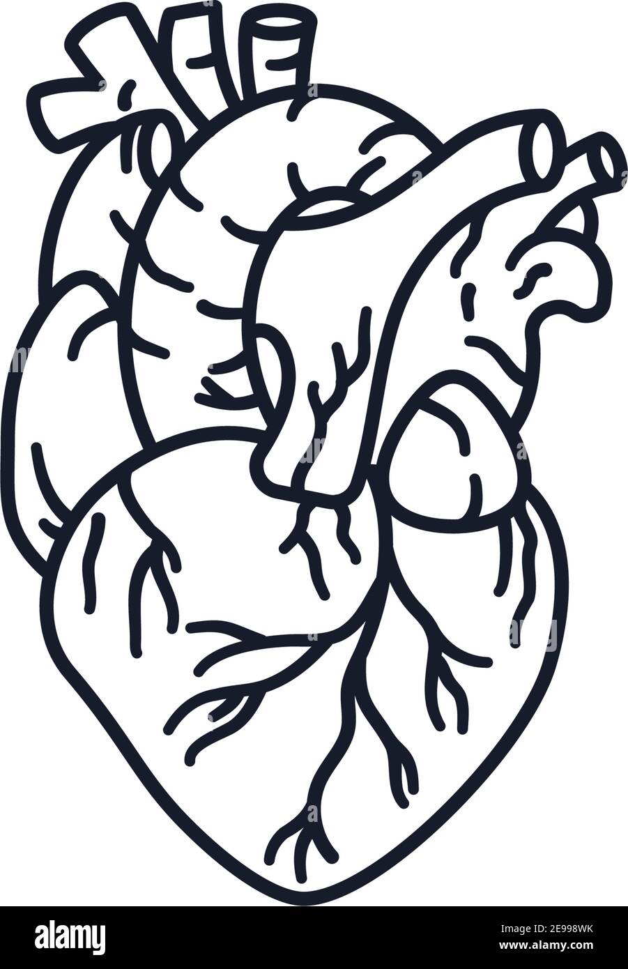 Human heart icon vector vectors hi-res stock photography and images - Alamy