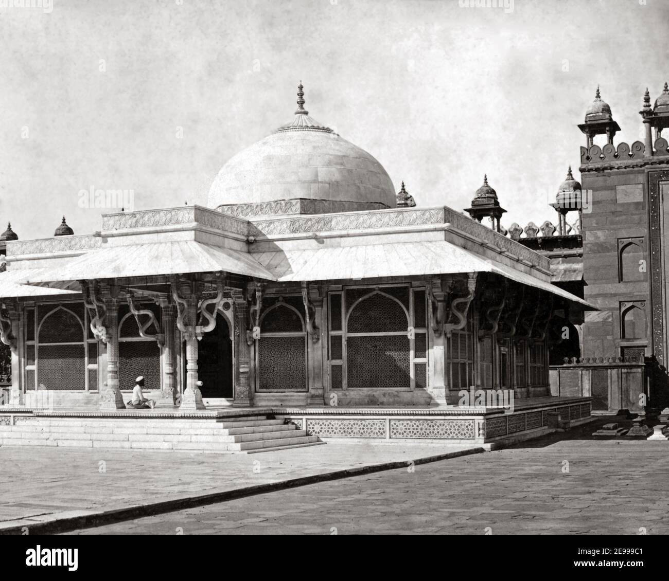 Late 19th century photograph - Tomb Sheik Selim Chisti, Fatehpur Sikri ...
