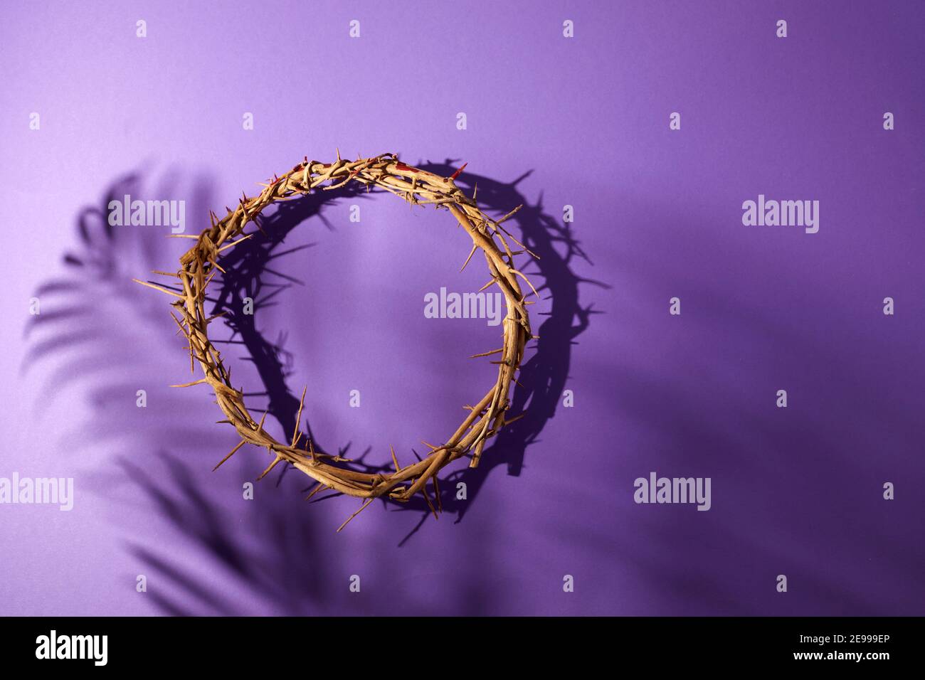 Lent season, Holy week and Good friday concept. Crown of torns on ...