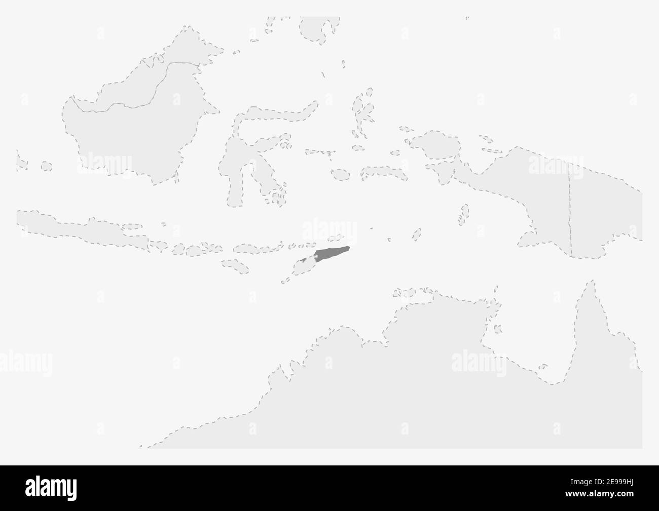 east timor map asia