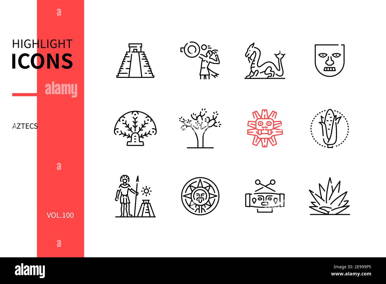 Aztec maize Stock Vector Images - Alamy