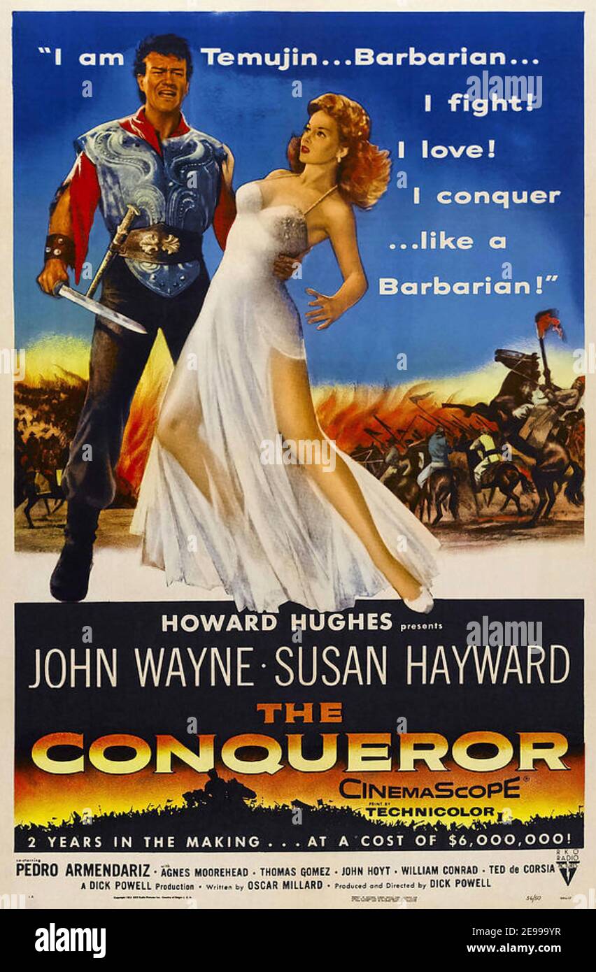 THE CONQUEROR 1956 RKO Radio Pictures film with Susan Hayward and John ...