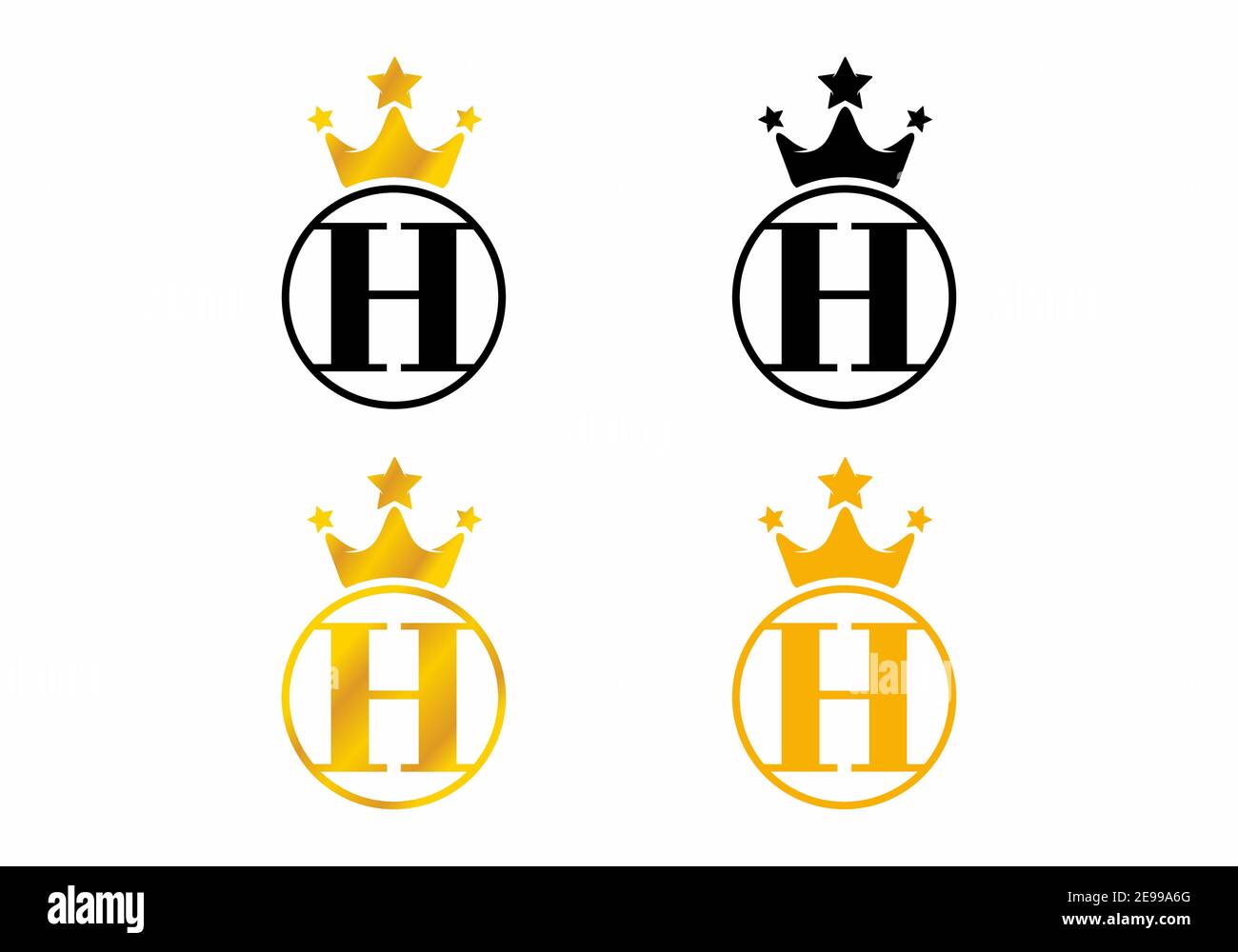 Luxury letter crown in Cut Out Stock Images & Pictures - Alamy