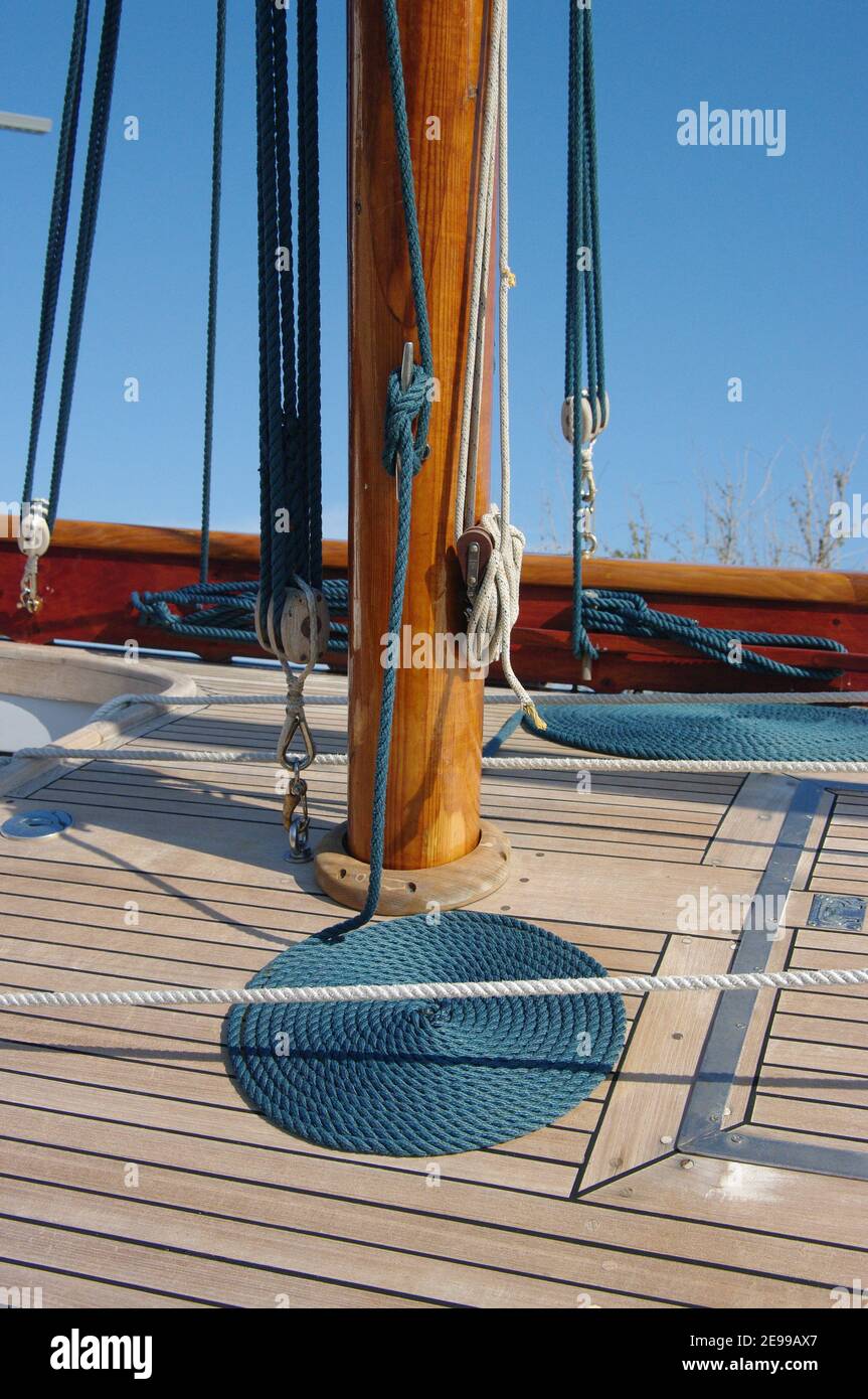 La Maddalena, Sardinia, Italy. Traditional wooden boat Stock Photo - Alamy