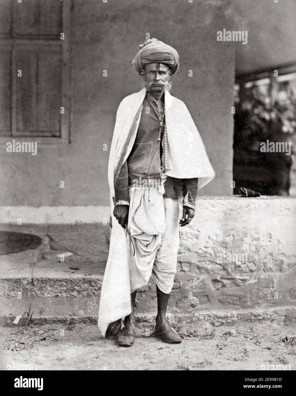 Late 19th century photograph - Hindu Man, Poona, Pune, state of ...