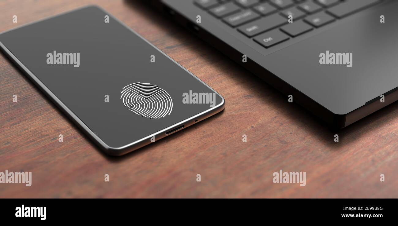 Mobile phone fingerprint scanner biometric identify authentification ...
