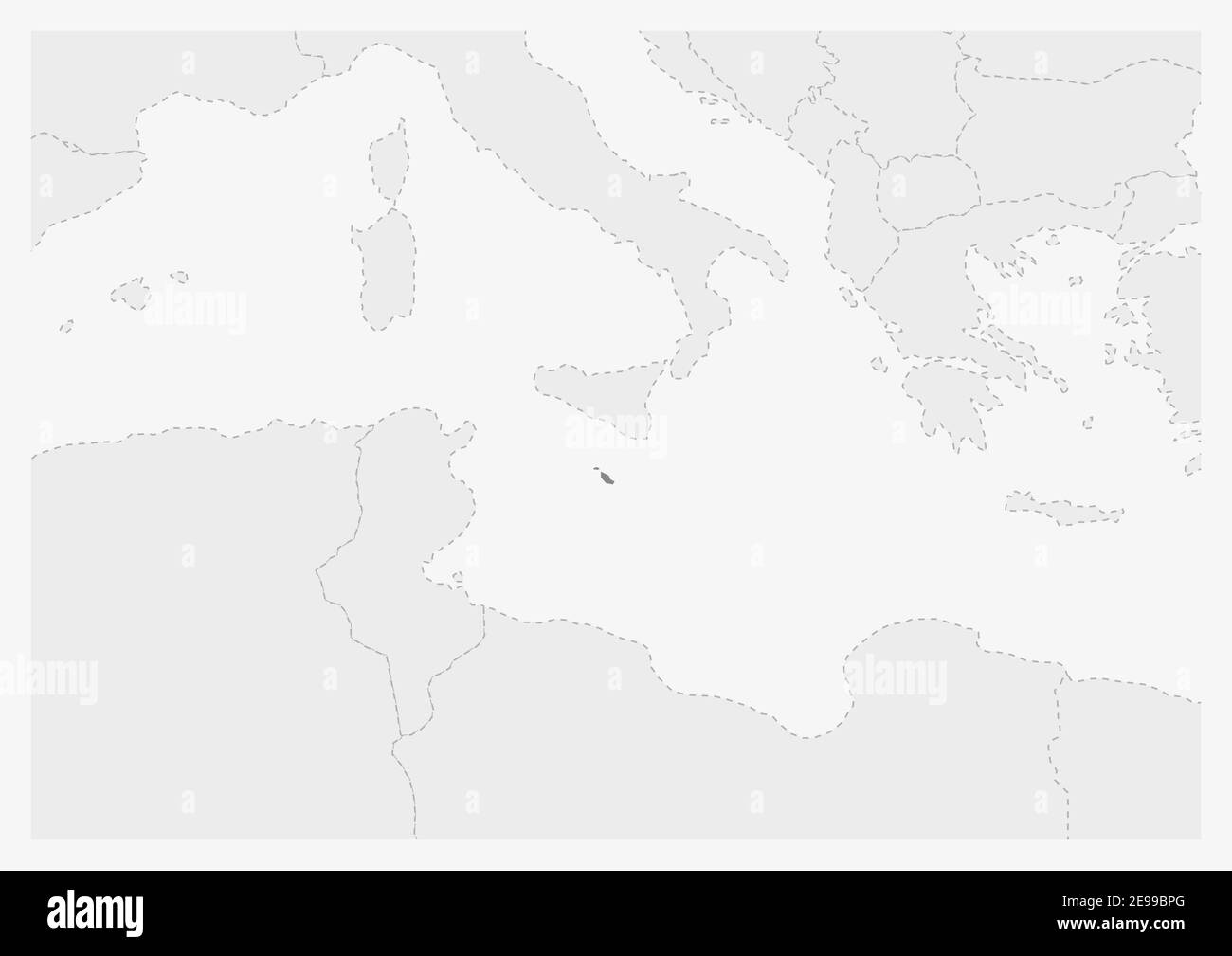 Map Of Europe With Highlighted Maltamap Gray Map Of Malta With map-of-europe-with-highlighted-maltamap-gray-map-of-malta-with
