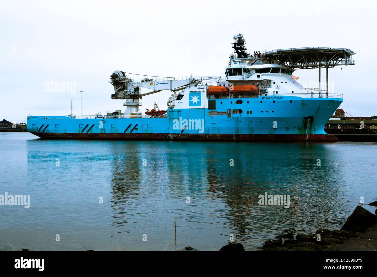 MAERSK FORZA - Offshore Supply Ship Stock Photo - Alamy