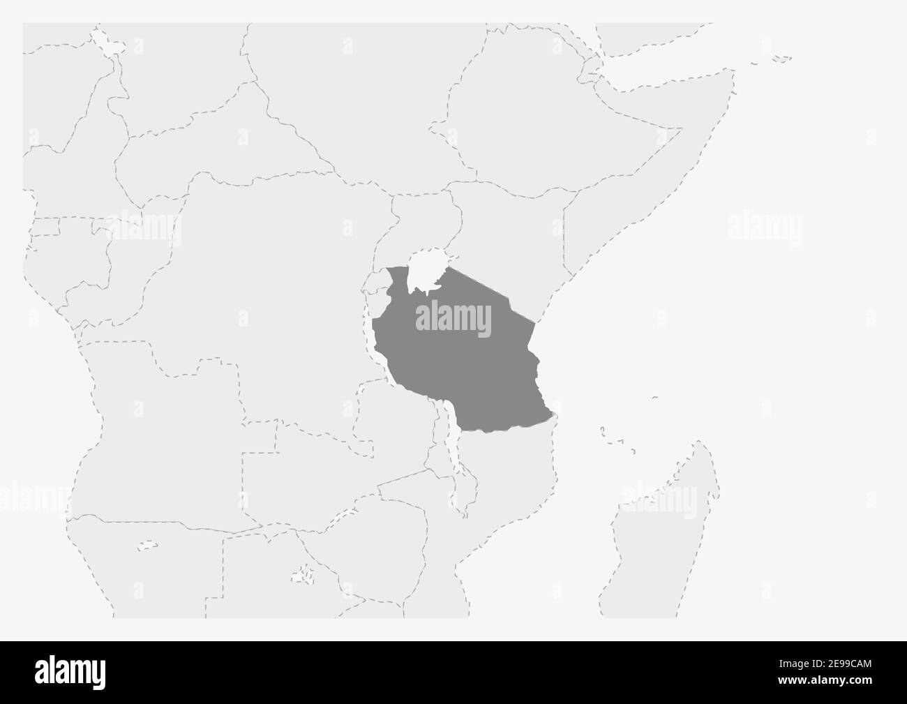 Tanzania Map Of Africa Tanzania Physical Map