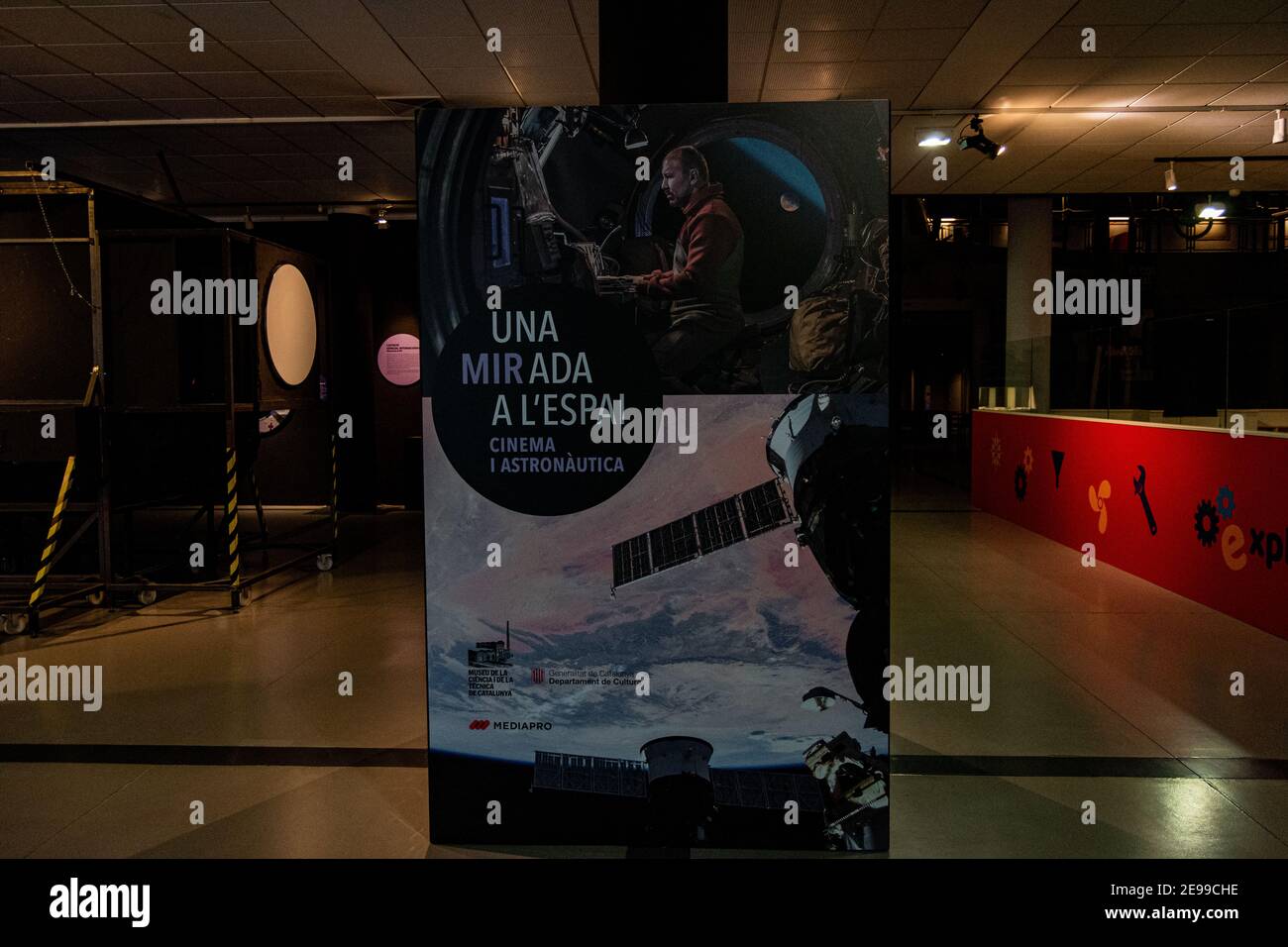 Exhibition about the russian module of the international space station ...