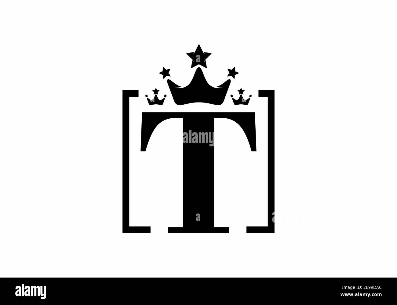 Luxury letter crown in Cut Out Stock Images & Pictures - Alamy