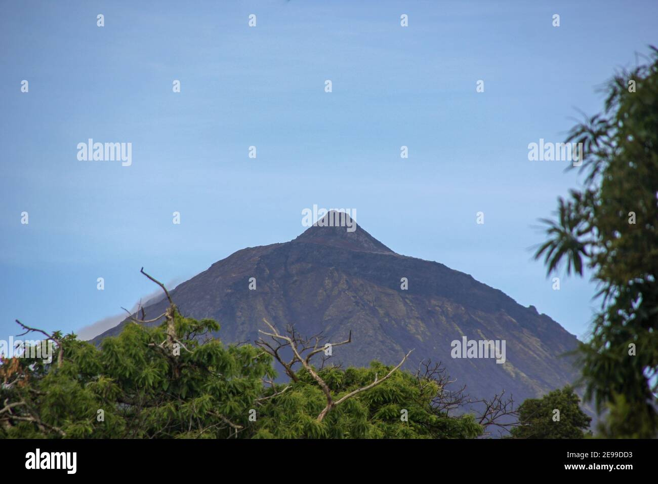 Pico island, top of the mountain Pico, Azores, landscape, famous Stock ...