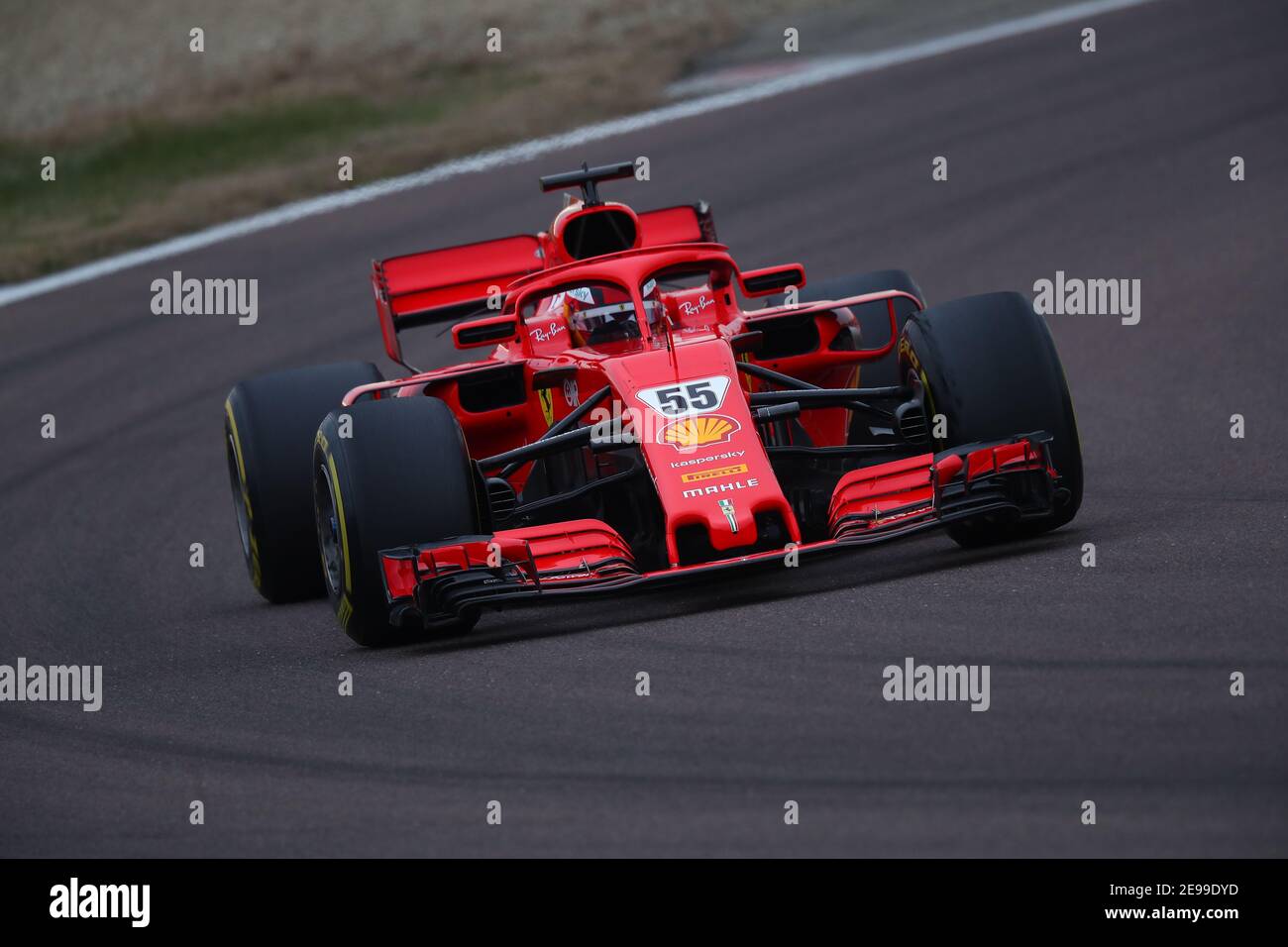 #55 Carlos Sainz Jr Ferrari Formula 1 World championship 2021, drive in ...
