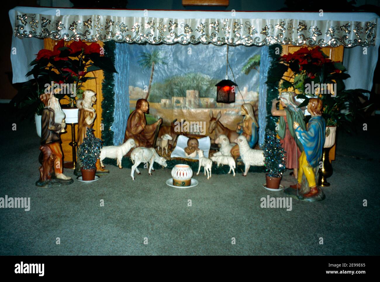 St Mary's Convent Roehampton London England Nativity Crib Stock Photo ...