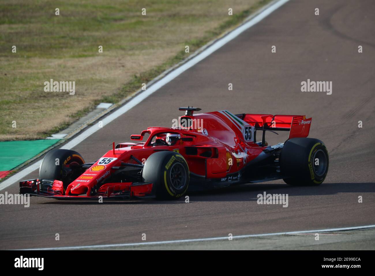 #55 Carlos Sainz Jr Ferrari Formula 1 World championship 2021, drive in ...