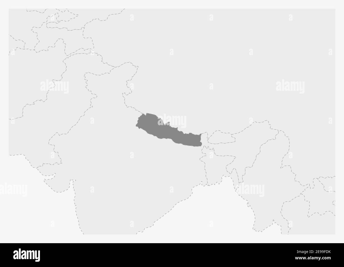 Nepal political map capital kathmandu Cut Out Stock Images & Pictures ...