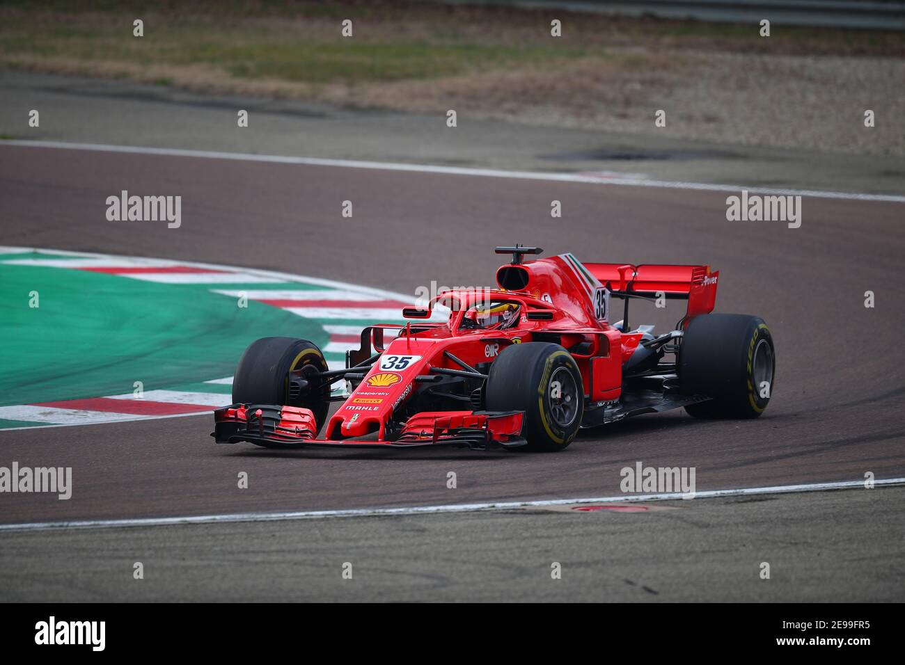 Robert Shwartzman, Ferrari Driver Accademy drive the Ferrari SF71H in ...