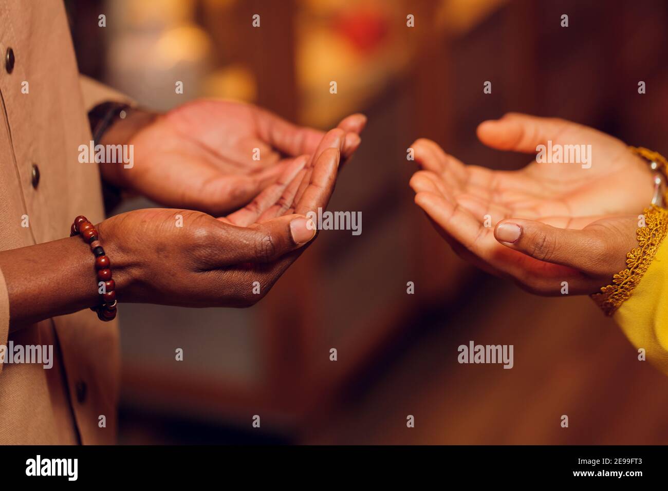 National wedding. Bride and groom. Wedding muslim couple during the ...