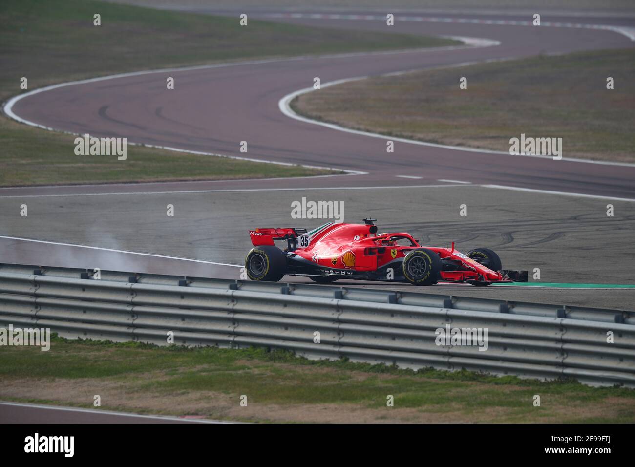 Robert Shwartzman, Ferrari Driver Accademy drive the Ferrari SF71H in Fiorano, Modena Stock ...