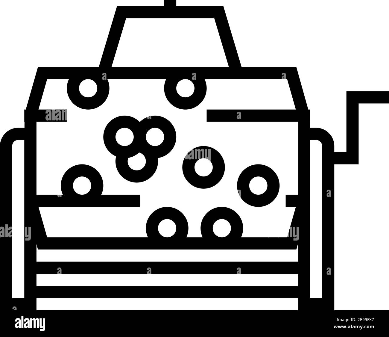 wheel lottery line icon vector illustration Stock Vector Image & Art ...