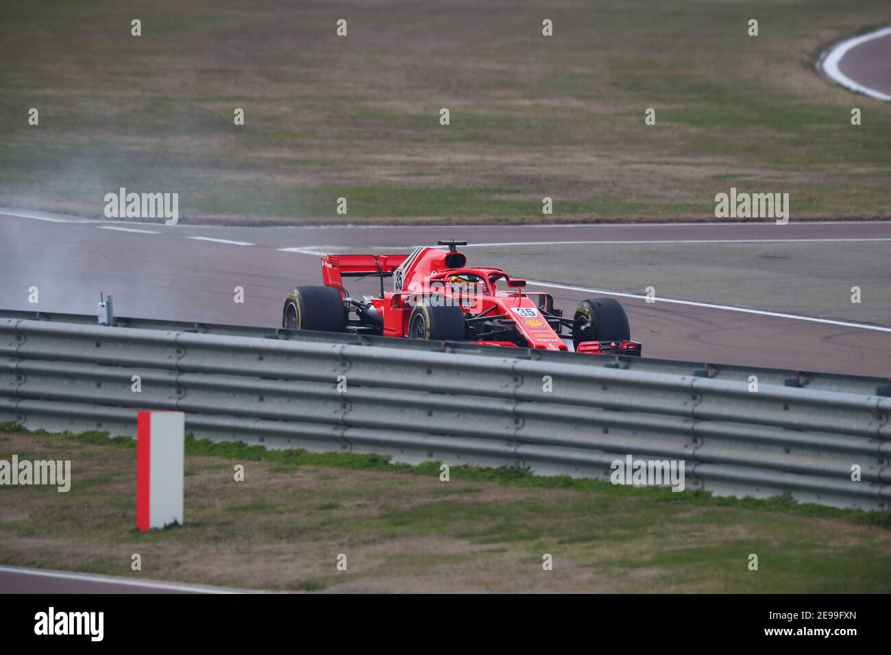 Robert Shwartzman, Ferrari Driver Accademy drive the Ferrari SF71H in ...