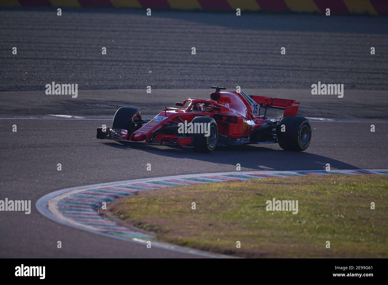 Robert Shwartzman, Ferrari Driver Accademy drive the Ferrari SF71H in ...