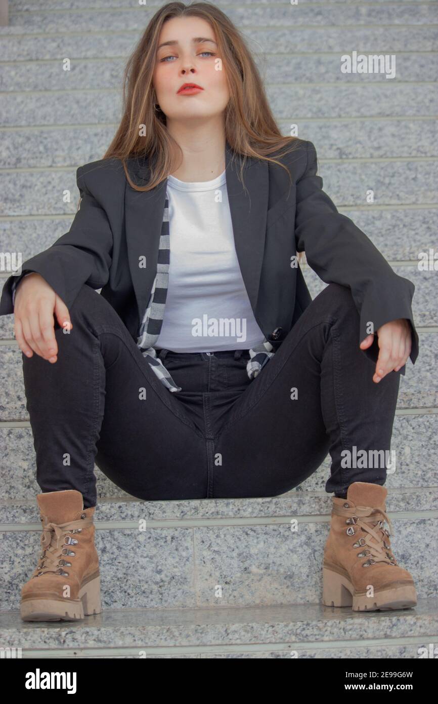 Woman straight jacket hi-res stock photography and images - Alamy