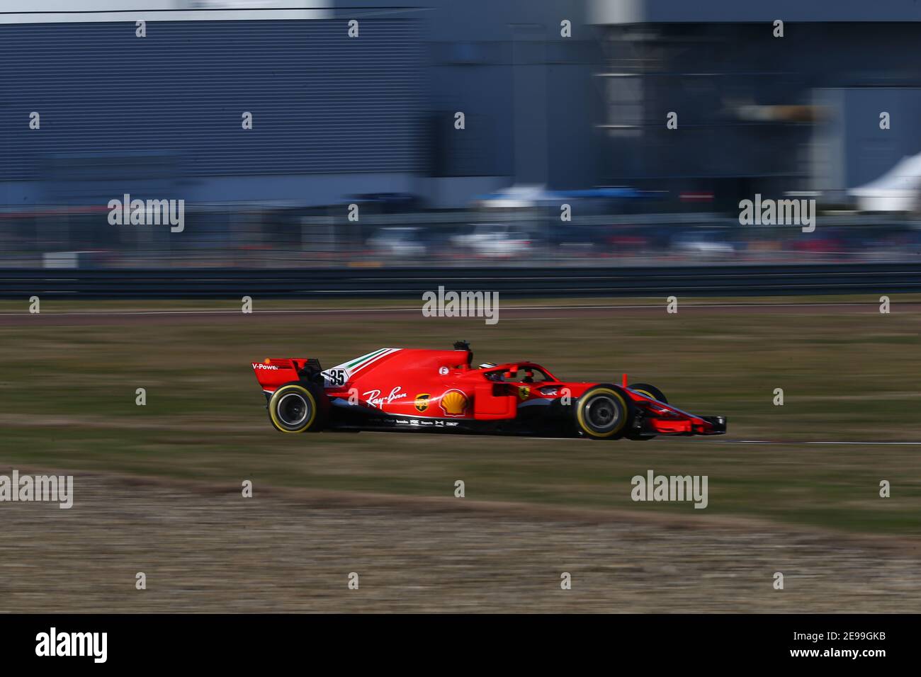 Robert Shwartzman, Ferrari Driver Accademy drive the Ferrari SF71H in Fiorano, Modena Stock ...