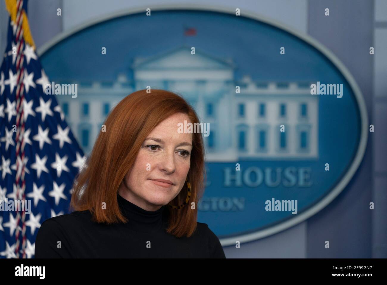 White House spokesperson Jen Psaki holds a news briefing, February 3 ...
