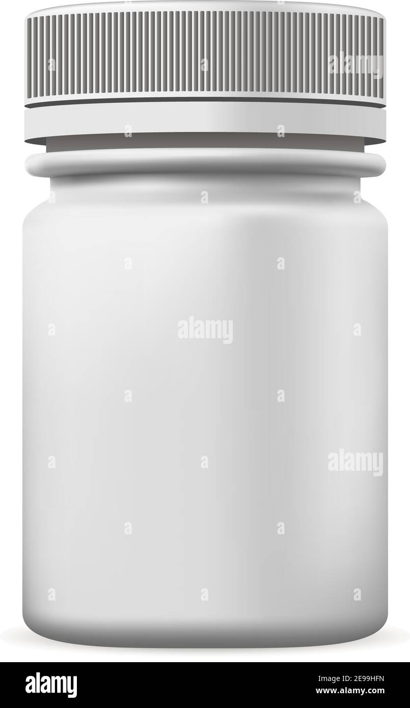Empty pill bottle Stock Vector Images - Alamy