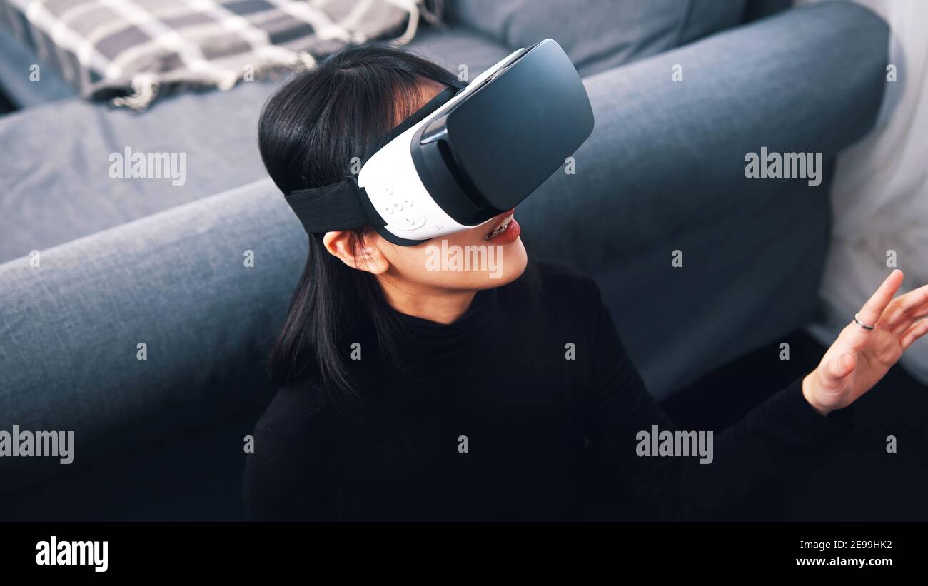 Slow motion portrait excited young hi-res stock photography and images - Alamy