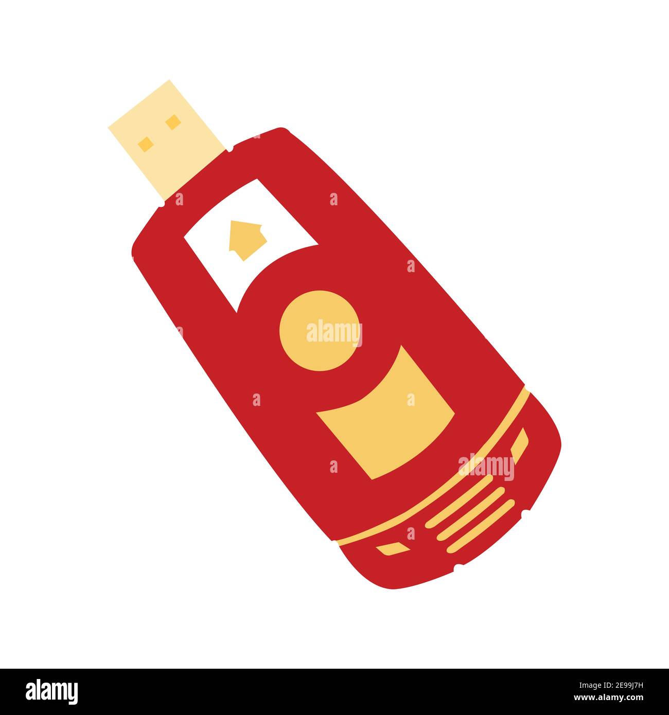 Yellow usb flash drive icon hi-res stock photography and images - Alamy