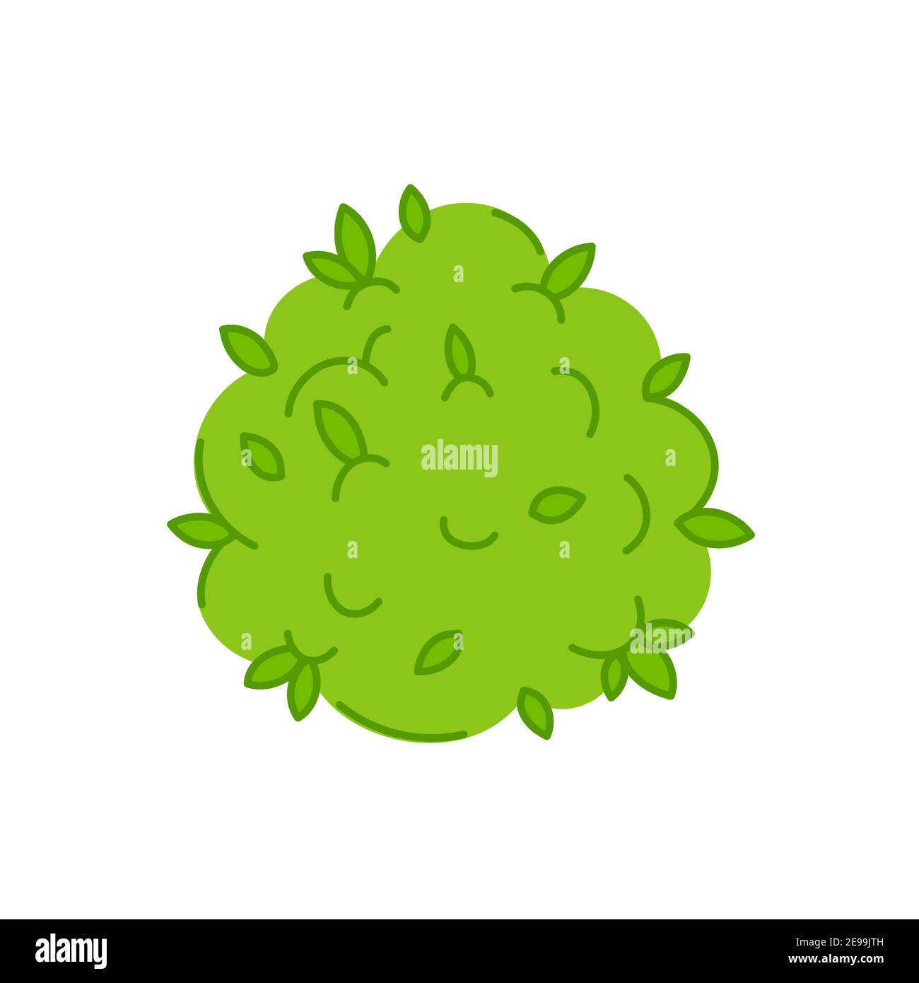 Animated Weed Buds Pineapple Flavor With Weed Mascot Cartoon. Weed