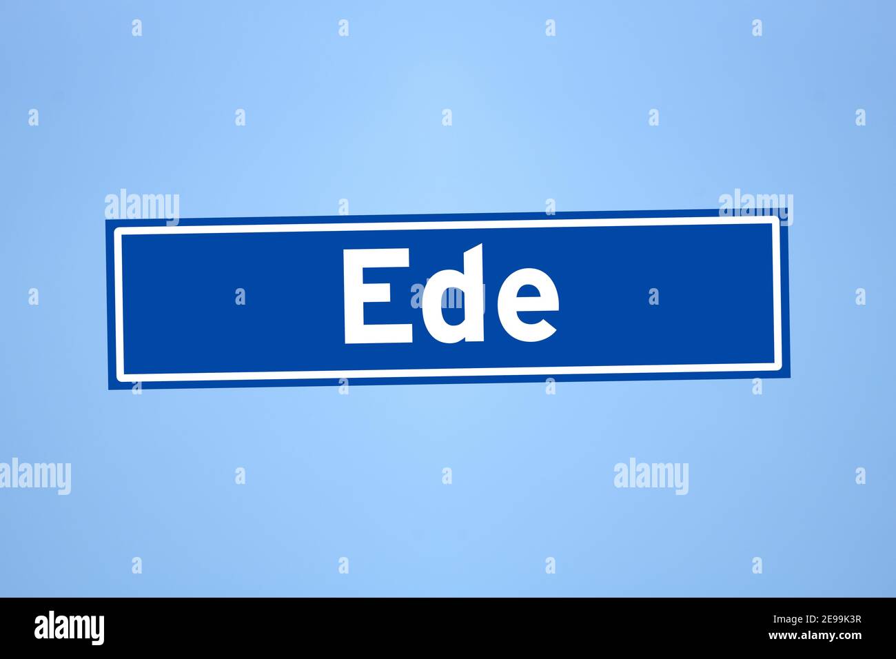 Ede place name sign in the Netherlands Stock Photo - Alamy