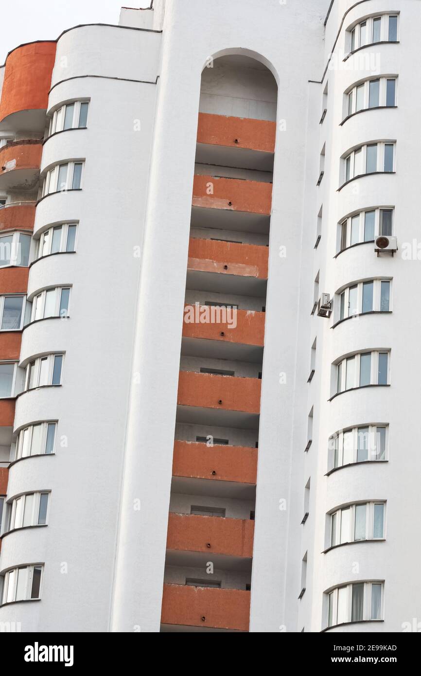 Modern tall apartment building close up, background or texture Stock ...